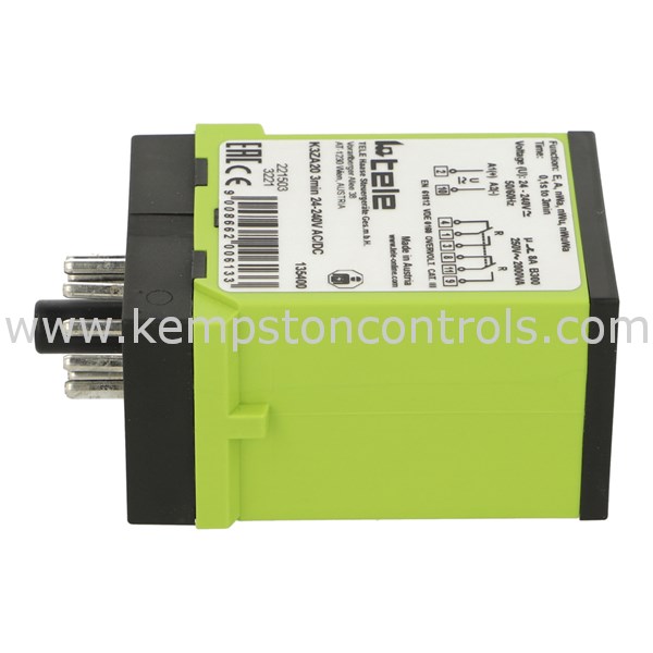 Tele K3ZA20 3MIN 24-240V AC/DC TELECONTROL TIMER RELAY, 5 FUNCTIONS ...