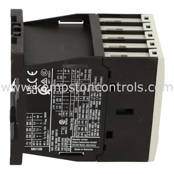 Eaton Moeller DILM15-01(24VDC) MOELLER CONTACTOR, 3 POLE, 380 V 400 V 7 ...
