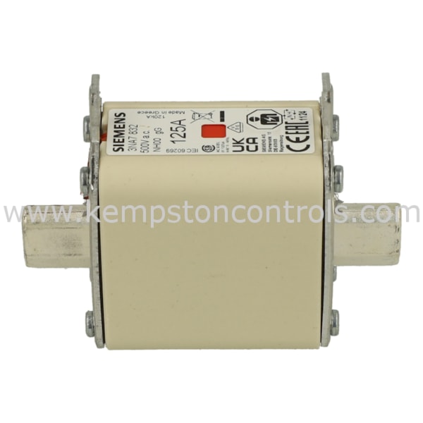 Siemens 3NA7832 SIEMENS LV HRC FUSE SIZE 00 125A | Kempston Controls