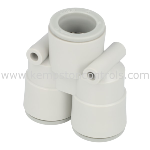 SMC KQ2U16-00A SMC KQ2U*-00, ONE-TOUCH FITTING WHITE COLOR - UNION “Y” | Kempston Controls