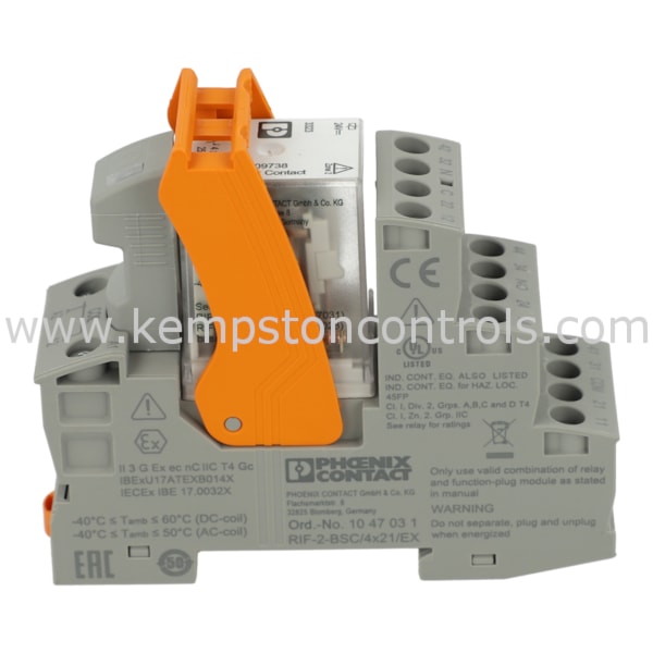 Phoenix 2909845 PHOENIX INTERFACE RELAY, DIN RAIL MOUNT, 24V DC, SCREW ...