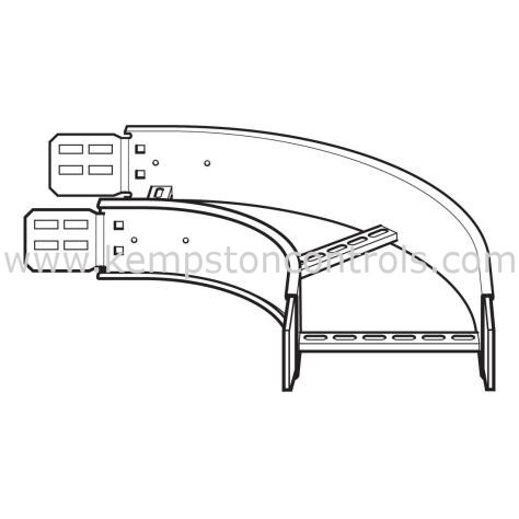 Legrand EFB 300 90 300G LEGRAND CABLE LADDER, FLAT BEND 300MM X 150MM ...