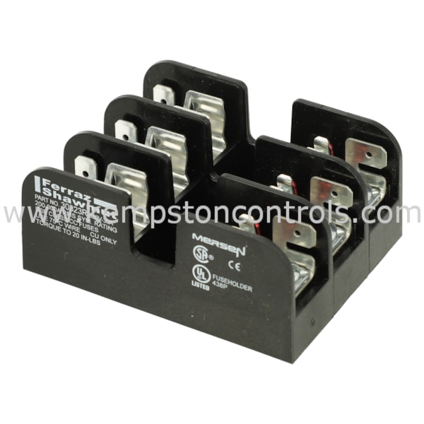 Mersen 30323R MERSEN CC FUSE BLOCK, 600V, 30A, 3P, PP | Kempston Controls