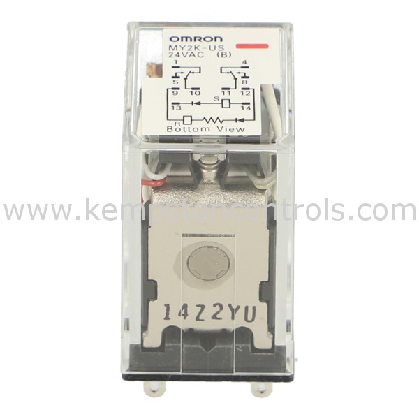Omron MY2K-US 24VAC OMRON LATCHING RELAY, PLUG IN, 14 PIN, DPDT, 3A ...