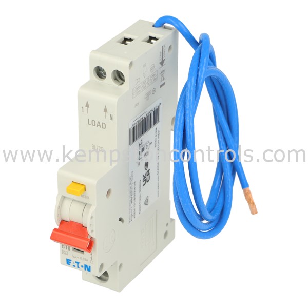 Eaton ERBM-10/1/B/003-A EATON RCBO, 10A, TYPE A, 1 MOD, 30MA, B CURVE ...