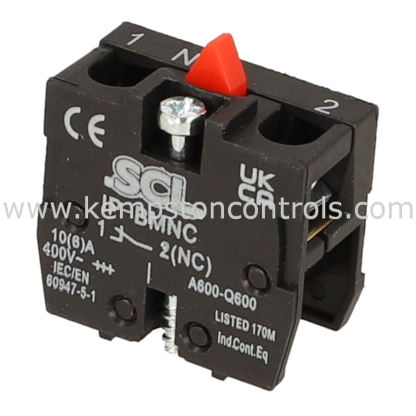 SCL IP-BMNC SCL CONTACT BLOCK, 1NC, 24-230V, BASE MOUNT | Kempston Controls