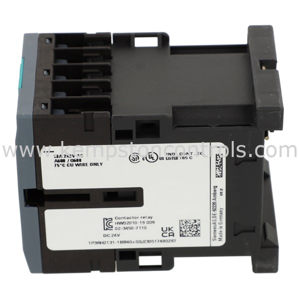 Siemens 3RH2131-1BB40 SIEMENS CONTACTOR RELAY, 3NO+1NC, 24VDC, SIZE S00 ...