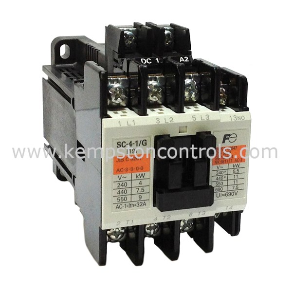 Fuji SC41/G-1B/24 FUJI SC-4-1/G DC24V 1B CONTACTOR 1 N/C AUX 24VDC (11KW AC3 380/440V ...