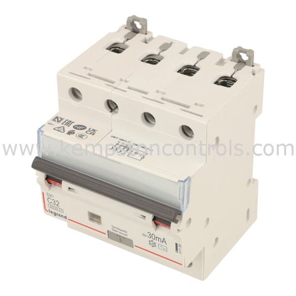 Legrand Power 411189 LEGRAND DX3 RESIDUAL CURRENT BREAKER WITH OVERCURRENT PROTECTION (RCBO) C32 ...