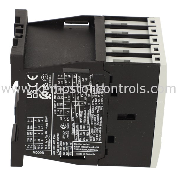 Eaton Moeller DILM9-10(24V50HZ) MOELLER CONTACTOR, 3 POLES, 4 KW, 1NO ...