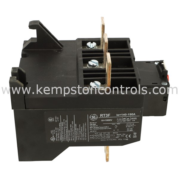 GE RT3F GE THERMAL OVERLOAD RELAY, 140-190A, MANUAL/AUTOMATIC RESET ...