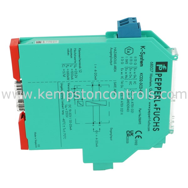 Pepperl + Fuchs KCD2-SCD-EX1 P+F CURRENT DRIVER 1 CHANNEL ISOLATION ...
