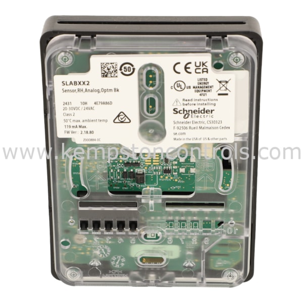 Schneider SLABXX2 SCHNEIDER SPACELOGIC HUMIDITY TEMPERATURE SENSOR, 50 ...