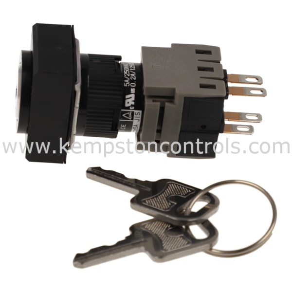 Fuji AH165-J2A11A FUJI SELECTOR SWITCH KEY, RECTANGULAR BEZEL 2 POS ...