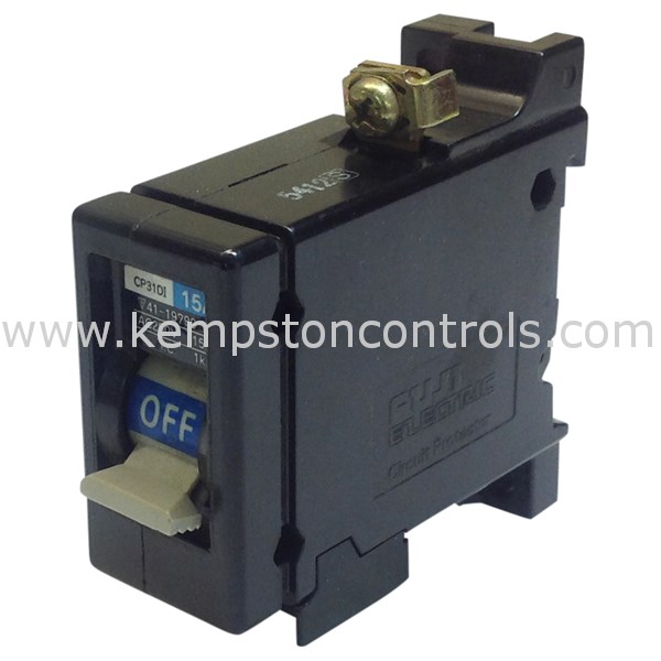 Fuji CP31DI/15W CIRCUIT PROTECTOR 1 POLE 15 AMP INST +AUX SWITCH | Kempston Controls