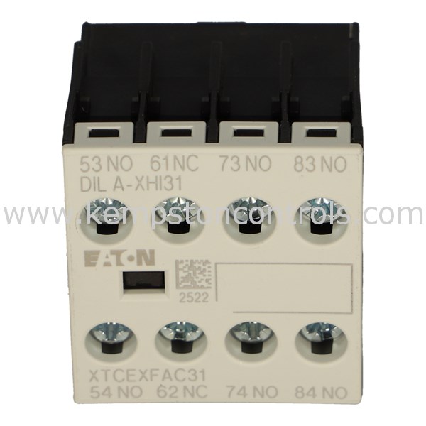 Eaton Moeller DILA-XHI31 MOELLER AUXILIARY, TOP MTG 3N/O 1N/C ...