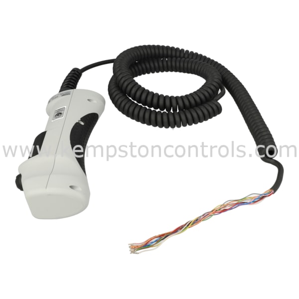 Euchner ZSM4200-124156 EUCHNER 3-STAGE ENABLING PUSHBUTTON SWITCH, COILED CONNECTING CABLE, 5 M ...