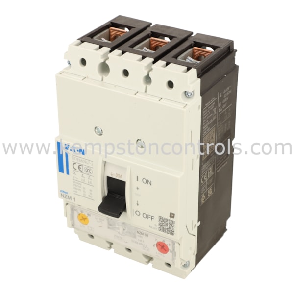 Moeller NZMB1-A80 MOELLER NZM1 MCCB 80A 3P 25KA THERM/MAG | Kempston Controls