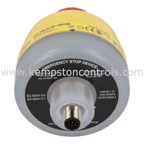 Turck Banner SSA-EB1PLGR-12ECQ8 TURCK BANNER 30MM MOUNT EMERGENCY STOP ...