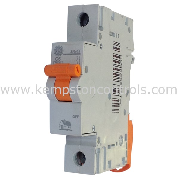 GE DG61C06 MCB DMS 6KA 1P 6A C | Kempston Controls