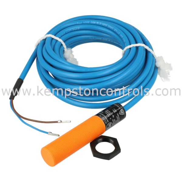 IFM KG5079 IFM CAPACITIVE NAMUR SENSOR, M18, 8MM SENSING RANGE, NON-FLUSH, NORMALLY CLOSED, 6M ...