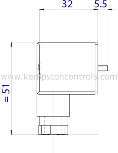 Burkert 00423849 BURKERT CABLE PLUG TYPE 2507 INDUSTRY STANDARD ...