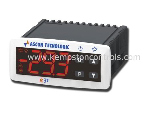 ASCON E31-DR-VVIASETU05 ASCON DIGITAL THERMOSTAT, 240V, SPST 16A RELAY OUTPUT | Kempston Controls
