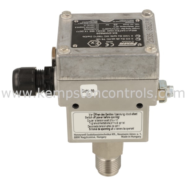 Honeywell Fema EX-DWR625 HONEYWELL FEMA PRESSURE SWITCH, ATEX, 0.5-6BAR ...