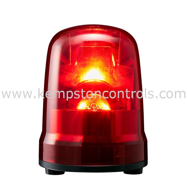 Patlite SKP-M2J-R PATLITE ROTATING BEACON, RED, 100-240VDC, 100MM, CABTYRE CABLE, IP23/IP65 (W ...