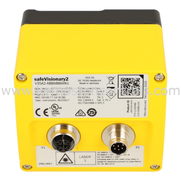 Sick V3SA2-ABBABBAAN1 SAFETY CAMERA SENSORS: SAFEVISIONARY2, 3D TIME-OF ...