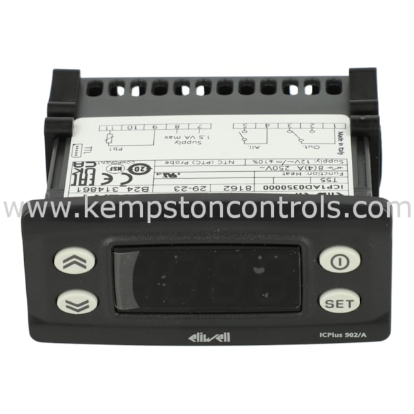 Eliwell PELX931 ELIWELL IC PLUS 902 SINGLE STAGE NTC/PTC CONTROL OF TEMPERATURE, RELATIVE ...