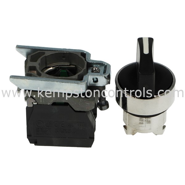 Schneider XB4BD53 SCHNEIDER COMPLETE SELECTOR SWITCH BLK 22 3-POS ...