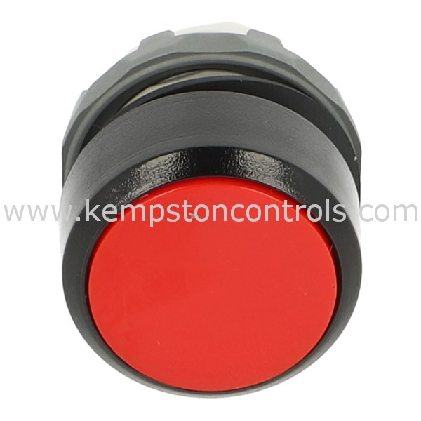 ABB 1SFA611100R1001 ABB MODULAR PUSHBUTTON, MOMENTARY, FLUSH, RED, NON-ILLUMINATED, BLACK ...