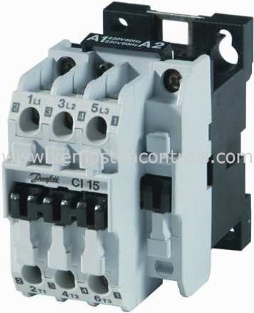 Danfoss 037H005013 CONTACTOR, CI 15, 7.5KW @ 415V AC3, 4 MAIN CONTACTS ...