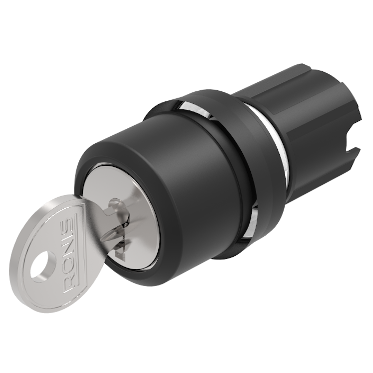 EAO 45-290G.1000.113 EAO KEYLOCK SWITCH ACTUATOR 3 POSITIONS MAINTAINED(A)-REST(A)-MAINTAINED 45 ...