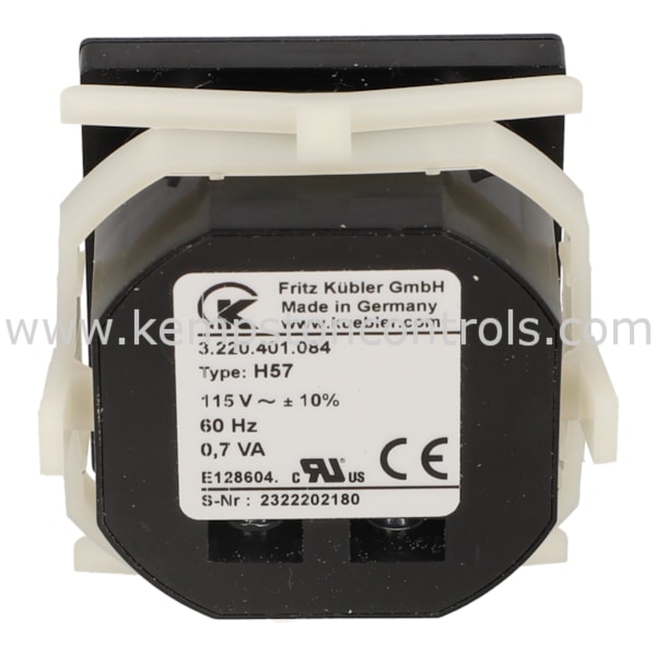 Kubler 3.220.401.084 KUBLER H57 HOUR METER ELECTROMECHANICAL, DISPLAY 7 ...