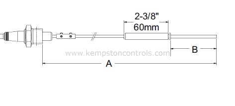 Honeywell Eclipse 100050-1 1/2" ADJUSTABLE FLAME ROD, LENGTH A -349MM ...