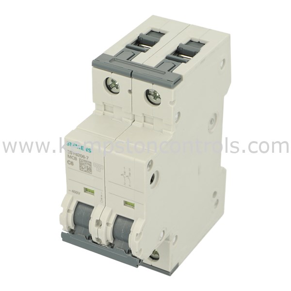 Siemens 5SY6206-7 SIEMENSMINIATURE CIRCUIT BREAKER 400 V 6KA, 2-POLE, C ...