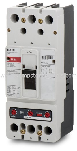 Eaton JD3250 EATON TYPE JD BREAKER 3P 250A 600VAC MAX 18KAIC @ 600V ...