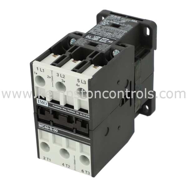 IMO MC40-S-00110 IMO CONTACTOR 3 POLE OPEN 18.5KW40A AC3, 110V AC COILOVERLOAD = MCOR-2 ...