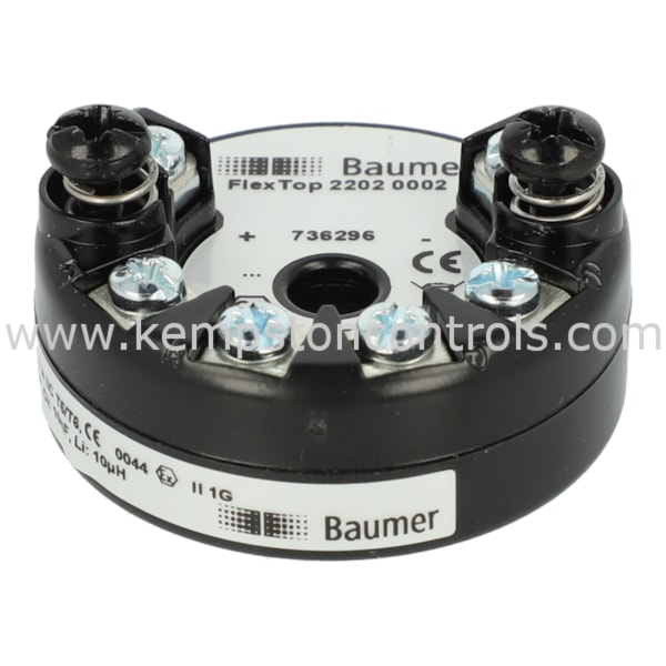 Baumer 2202-0002.0 BAUMER TEMPERATURE TRANSMITTER, 0.0-30S, 4-20MA, 2 ...