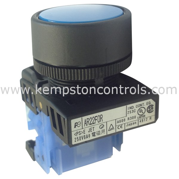 Fuji AR22F0R-10S FUJI PUSHBUTTON FLUSH ROUND HEAD 1NO BLUE | Kempston ...