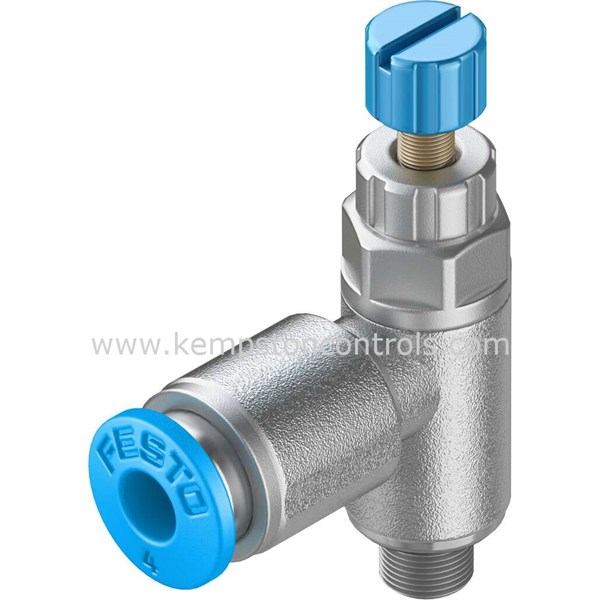 FESTO GRLA-M5-QS-4-RS-D FESTO ONE-WAY FLOW CONTROL VALVE, M5, 0.2 BAR...10 BAR | Kempston Controls