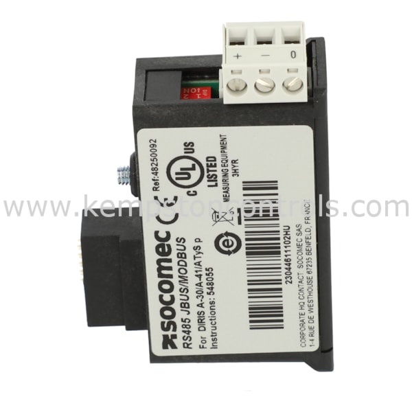 Socomec 48250092 SOCOMEC DIRIS AP RS485 COMMS MODULE | Kempston Controls