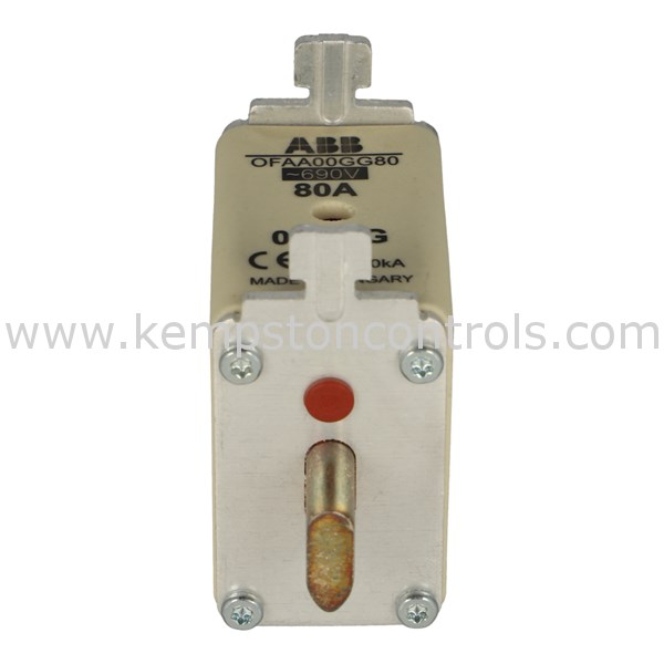 ABB OFAA00GG80 ABB 80A HCR GG DIN FUSE LINK | Kempston Controls