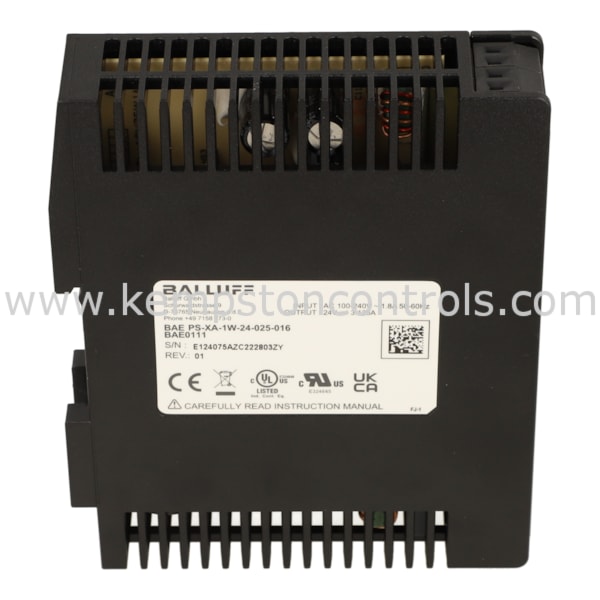 Balluff BAE PS-XA-1W-24-025-016 BALLUFF POWER SUPPLY, DIN RAIL, 100 ...