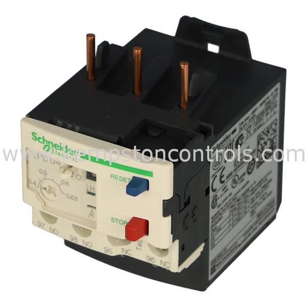 Schneider LRD04 SCHNEIDER O/L RELAY 0.4-0.63A | Kempston Controls