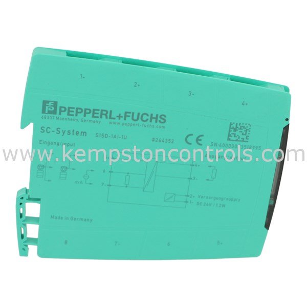 Pepperl + Fuchs S1SD-1AI-1U P+F TRANSMITTER POWER SUPPLY, 1 CHANNEL SIGNAL CONDITIONER ...