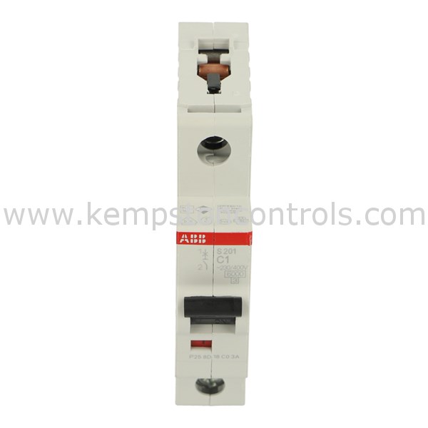 ABB 2CDS251001R0014 ABB MINIATURE CIRCUIT BREAKER, 1 POLE, C TYPE, 1A | Kempston Controls