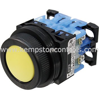 Fuji AR30F0R-20Y PUSHBUTTON FLUSH ROUND HEAD 2NO AUX YELLOW | Kempston ...